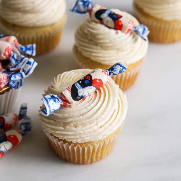 White Rabbit Candy Cupcakes - Constellation Inspiration