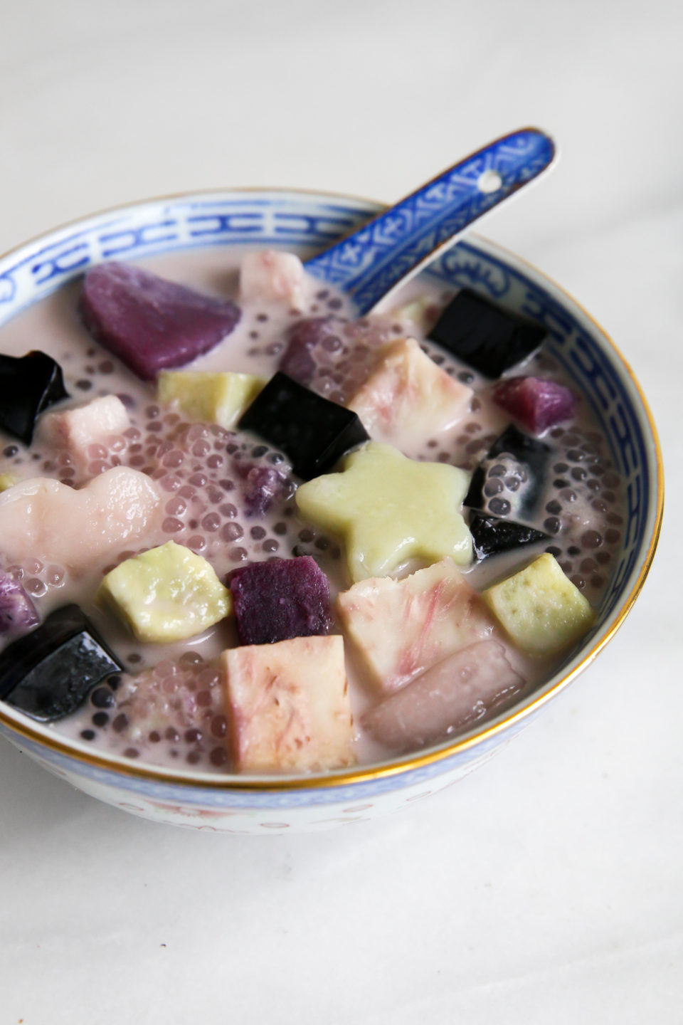 Taro Coconut Sago Dessert Soup (椰汁芋頭+芋圓西米露) - Constellation Inspiration