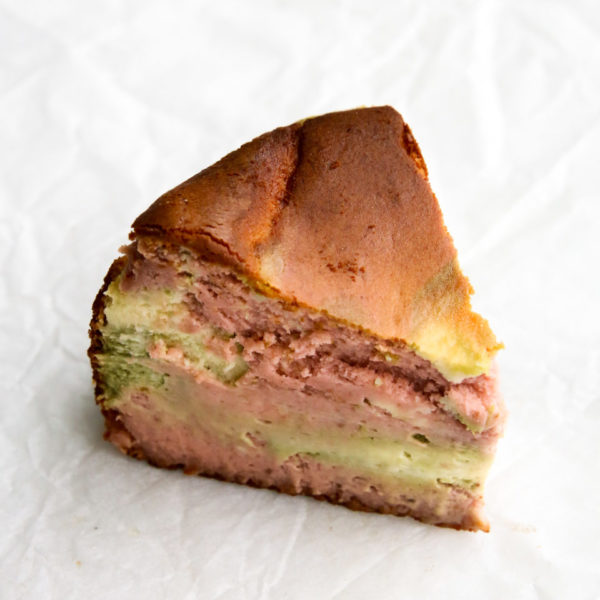 Matcha Neapolitan Basque Cheesecake - Constellation Inspiration