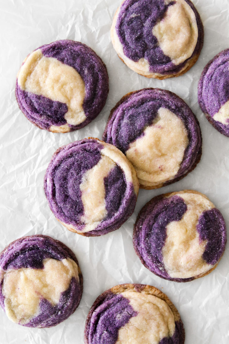 Marbled Ube Cookies - Constellation Inspiration