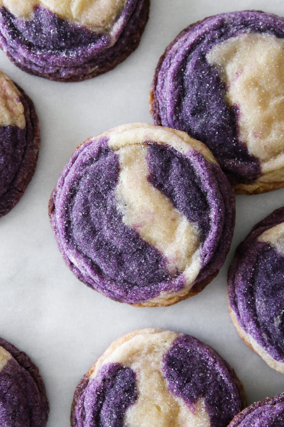 Marbled Ube Cookies - Constellation Inspiration