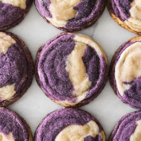 Marbled Ube Cookies - Constellation Inspiration