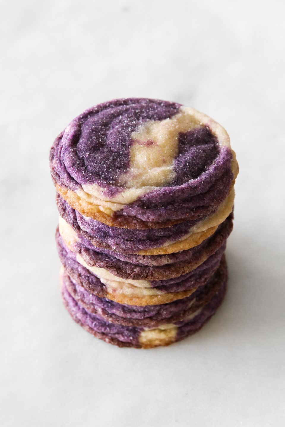 Marbled Ube Cookies - Constellation Inspiration