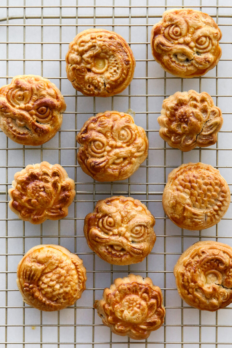 White Lotus Mooncakes with Sablé Crust - Constellation Inspiration