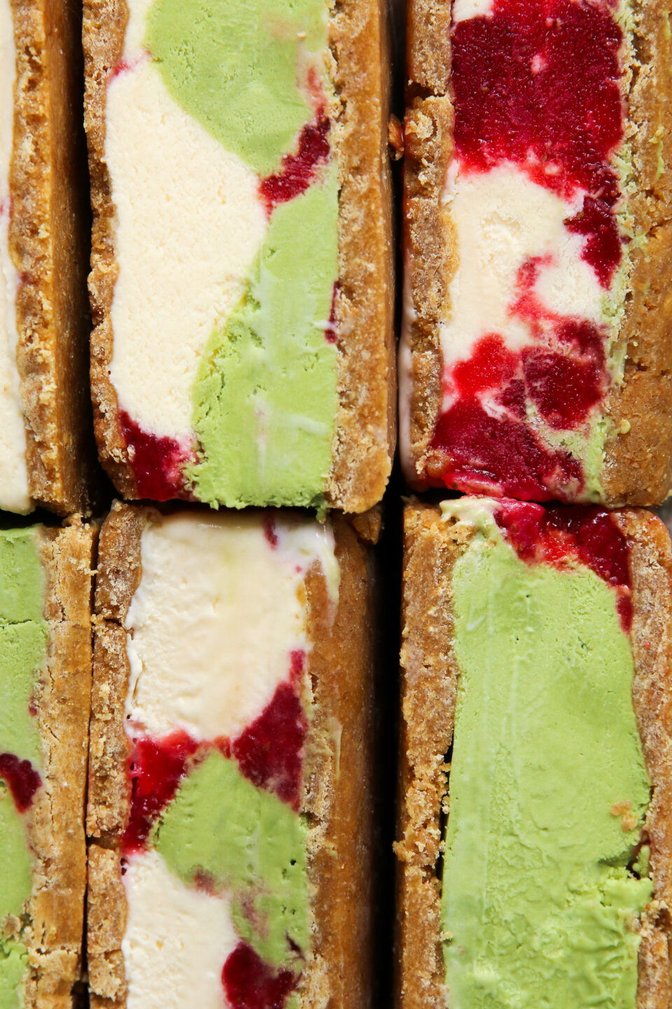 Strawberry Matcha Ice Cream Sandwiches - Constellation Inspiration